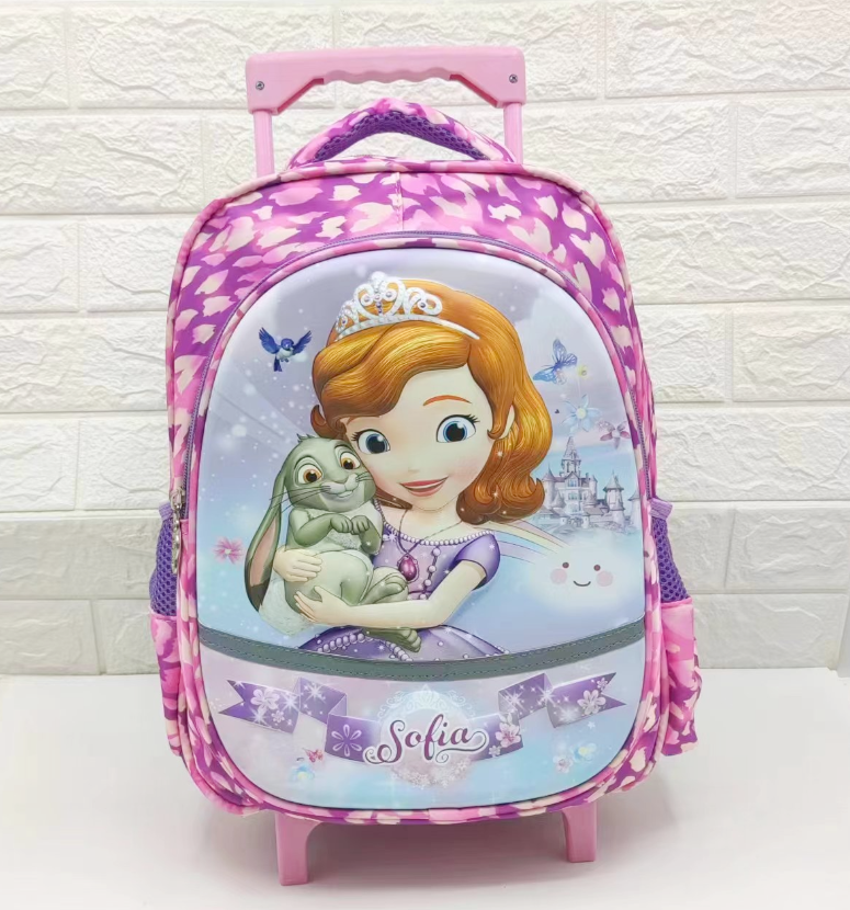 37cm New Cartoon Trolley School Backpack Kids Trolley Bag 14'' (BGJAYA ...