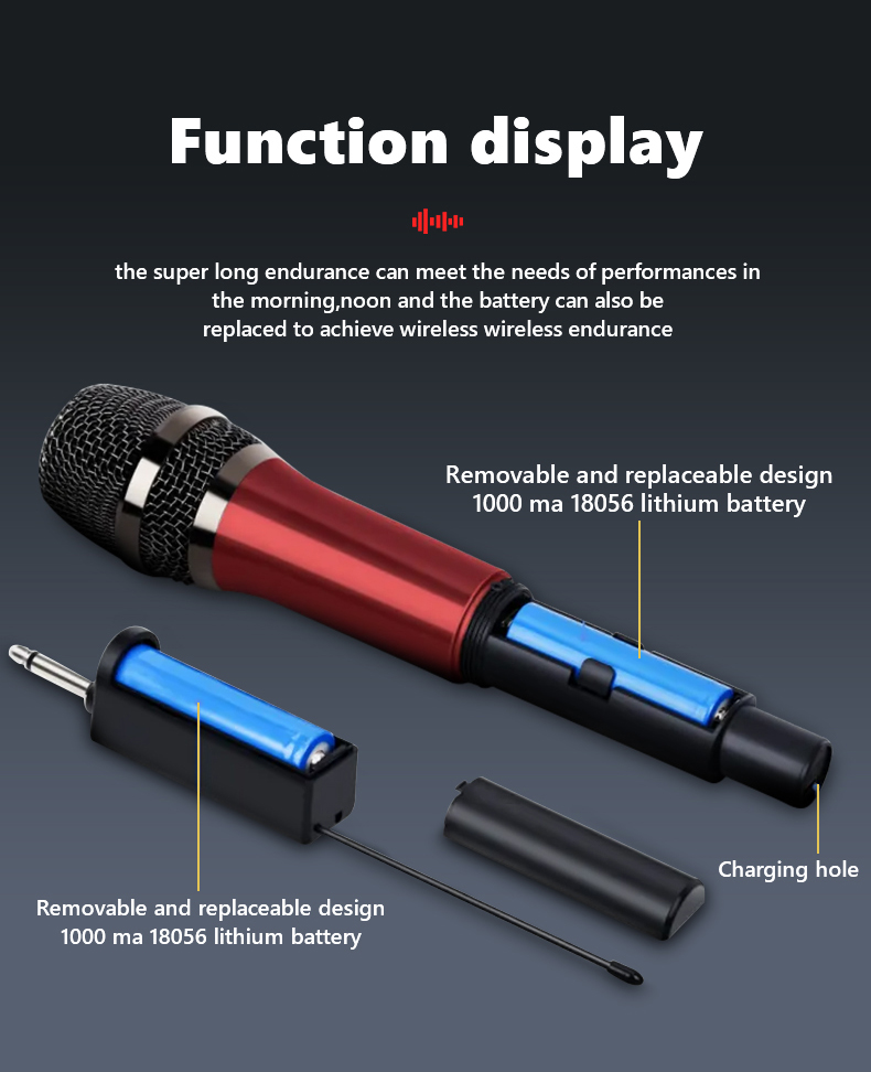 SG Stock Shuer Wireless Microphone 50 Receiving Range UHF Universal ...