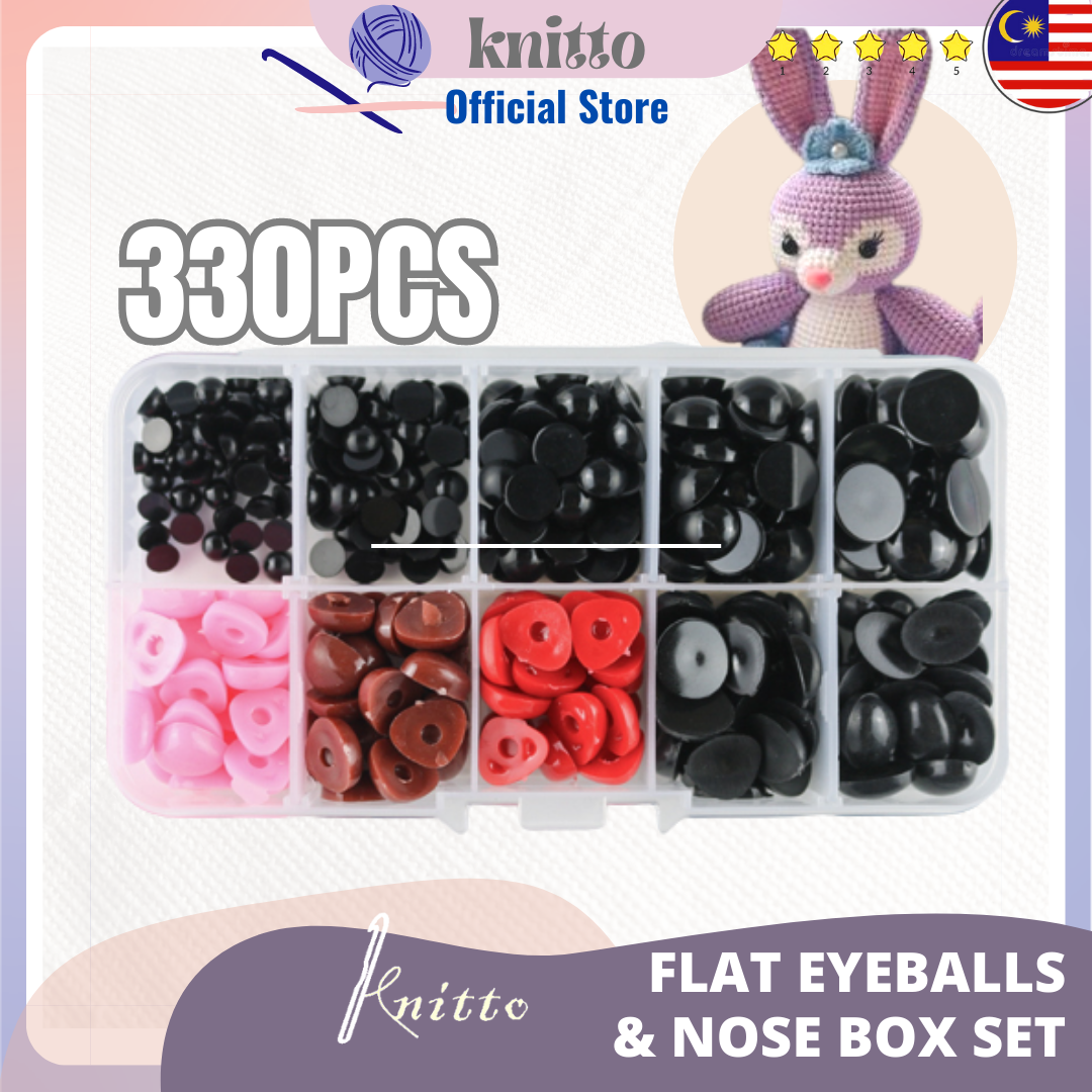 142pcs Safety Eyes Set Spiral Eyes Bead Crochet Eyeballs Set Amigurumi ...