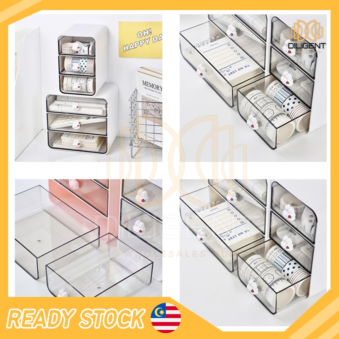 Multifunctional Storage Box With Drawers Multi Drawers Desk Organizer ...