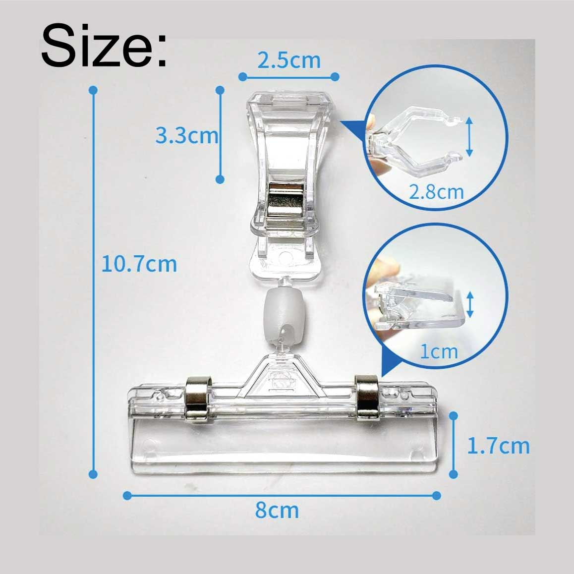 Pop Clips, Transparent Pop Clips, Price Tags, Advertising, Display ...