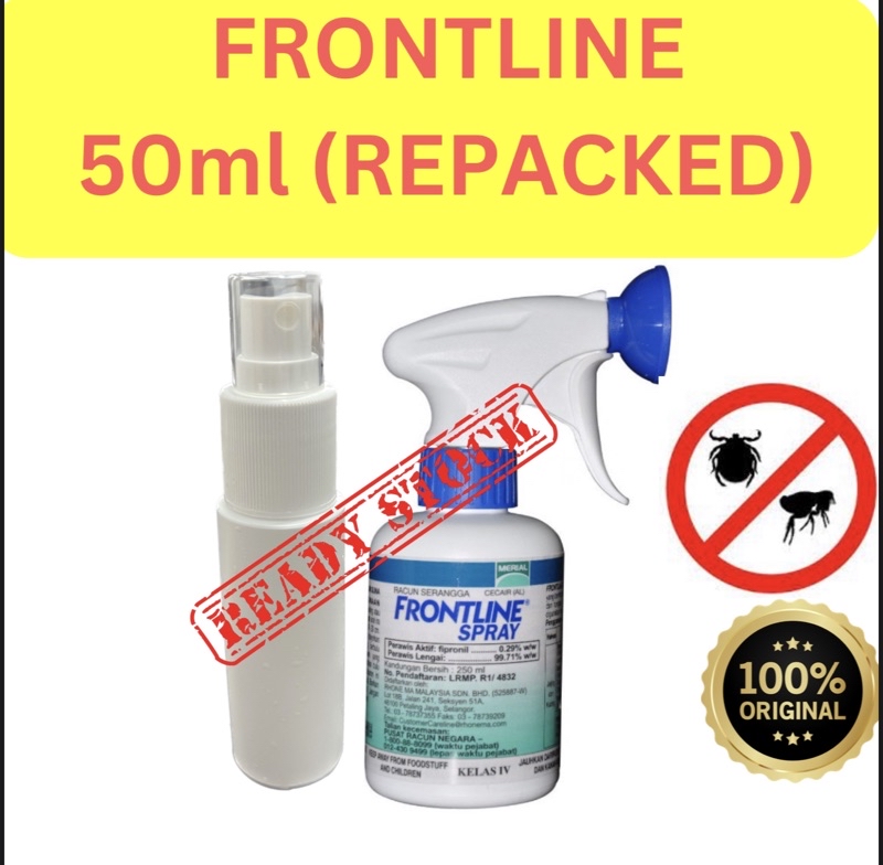 FRONTLINE DOG CAT SPRAY MITES KUTU TICKS FRONTLINE Spray Cat & Dog ...