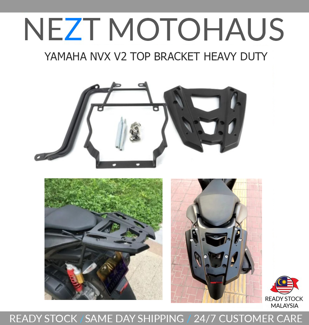 VRX YAMAHA NVX V2 TOP BRACKET KOTAK BOX RACK HEAVY DUTY | Shopee Singapore