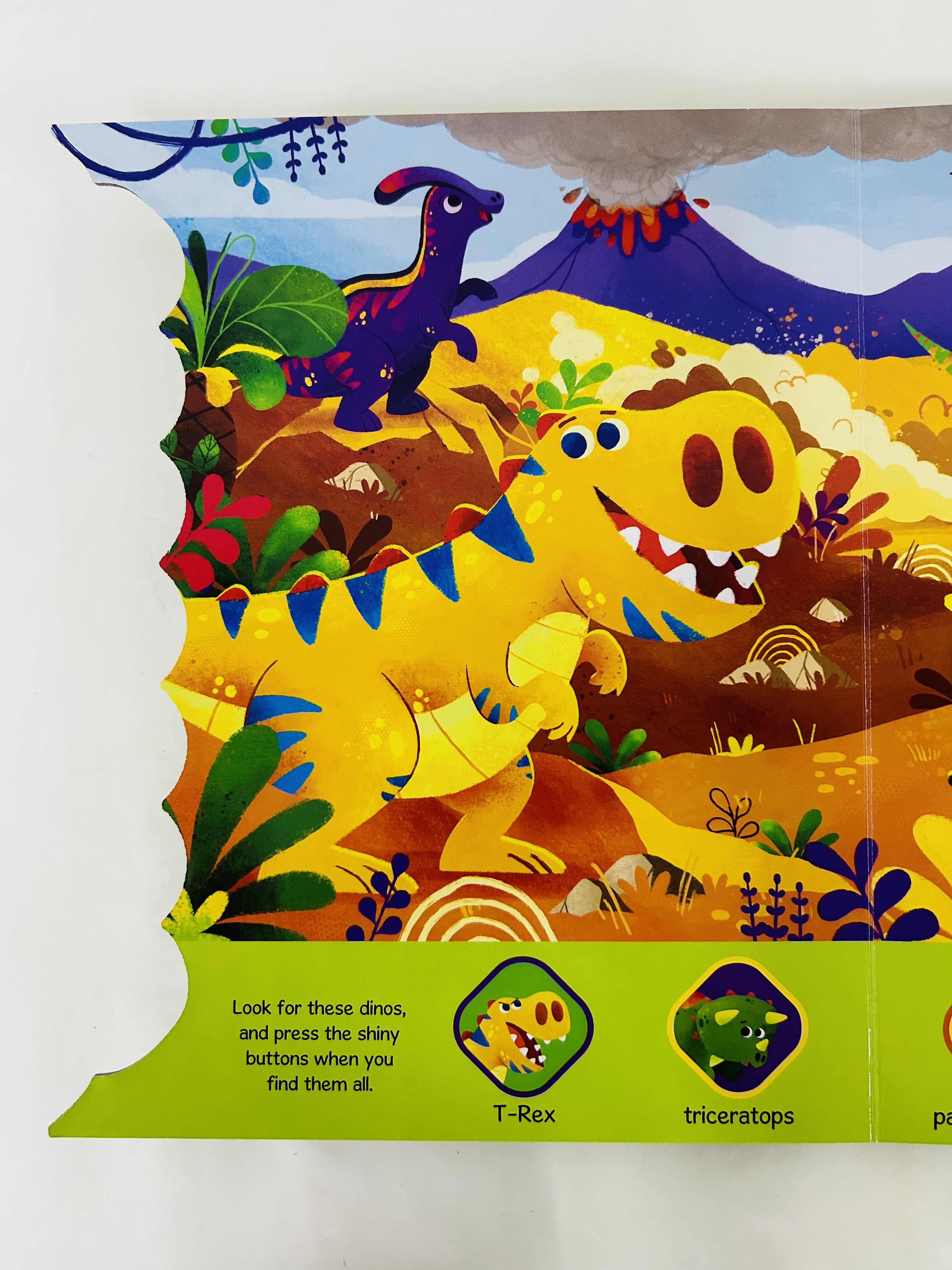 Dinosaurs World Sound Book For Toddlers & Kids To Learn With 22 Buttons ...