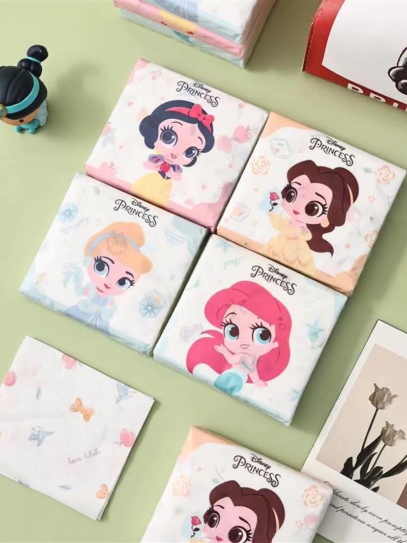 【30pulls*120pcs/Pack】Disney Mini Colorful Printed Tissue Pouch Portable ...