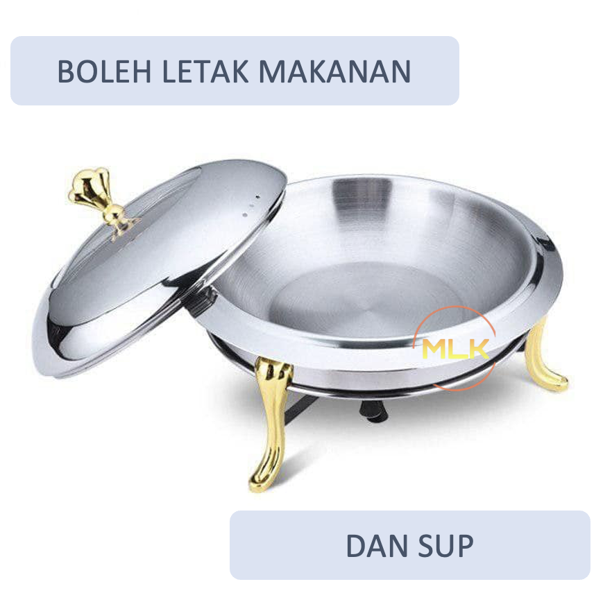 MLK Buffet Set Tray/ Stainless Steel Food/ Warmer Kenduri/ Buffet Tray ...
