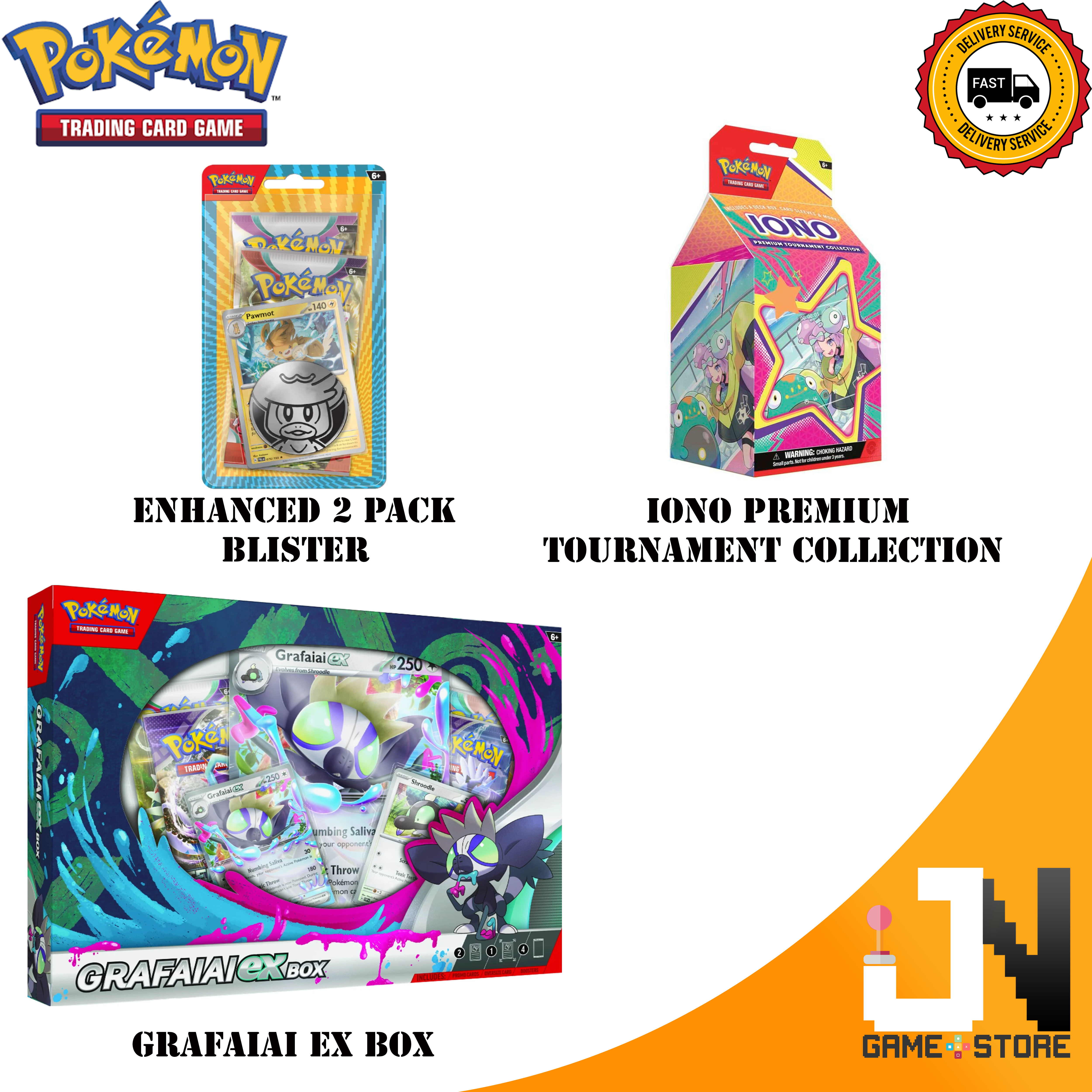 Pokemon IONO Premium Tournament Collection | Grafaiai EX Box | Enhanced ...