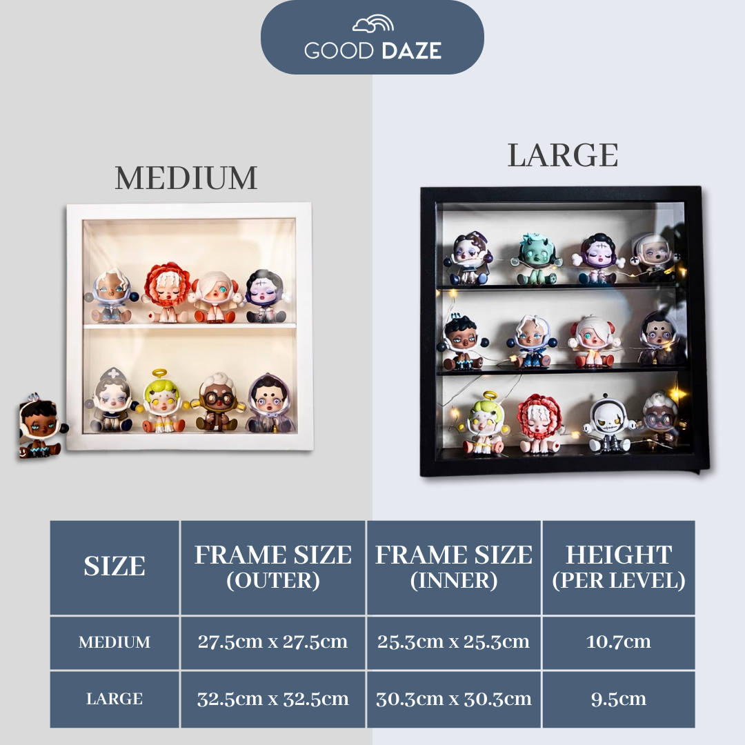 GOOD DAZE Popmart Display Box Frame Box Toy Display Storage Box Cabinet ...