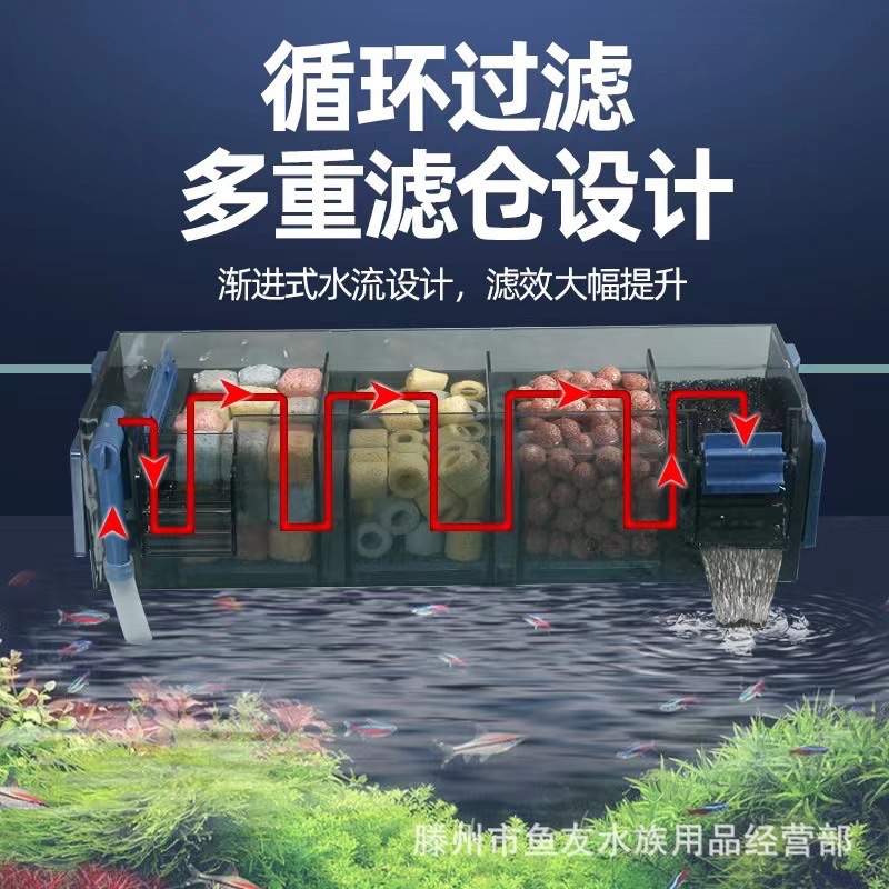 MBio Fish Tank waterfall filter Water Purification Circulation 3 in 1 ...