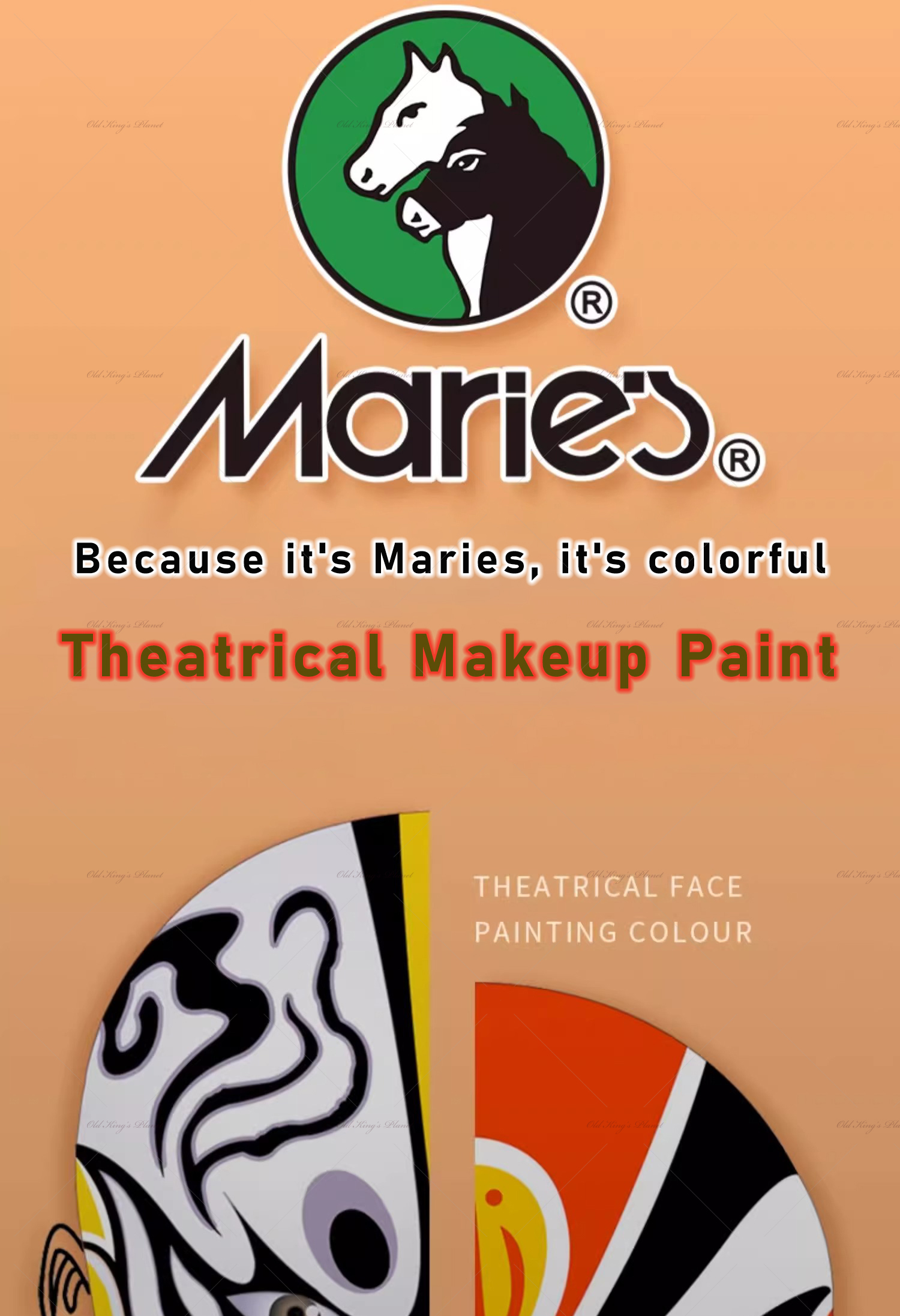 Maries Face Paint Body Paint Makeup Water-Based Non-Toxic Cat Muka Cat ...