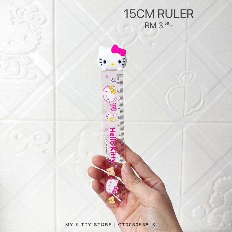 Hello Kitty My Melody 15cm Ruler Kuromi Cinnamoroll Transparent Plastic ...