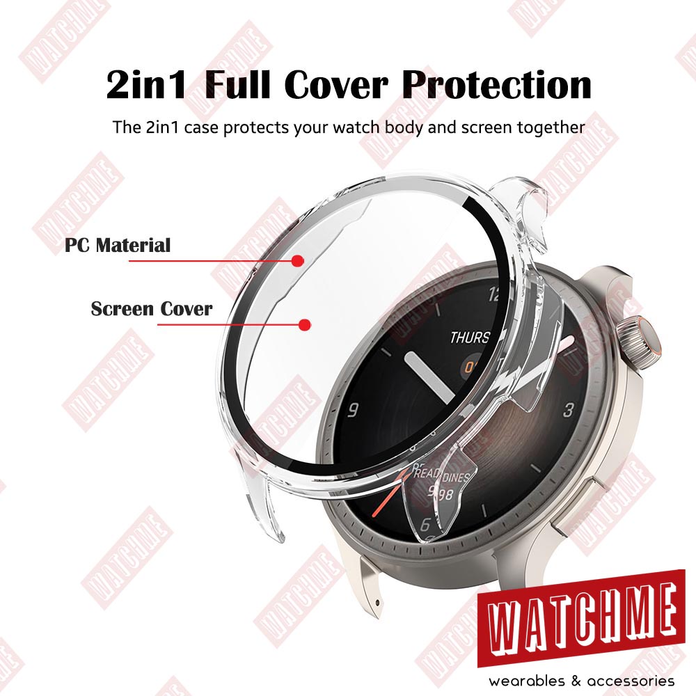 Amazfit Balance Smart Watch Protector Case, 2in1 Hard Casing With ...