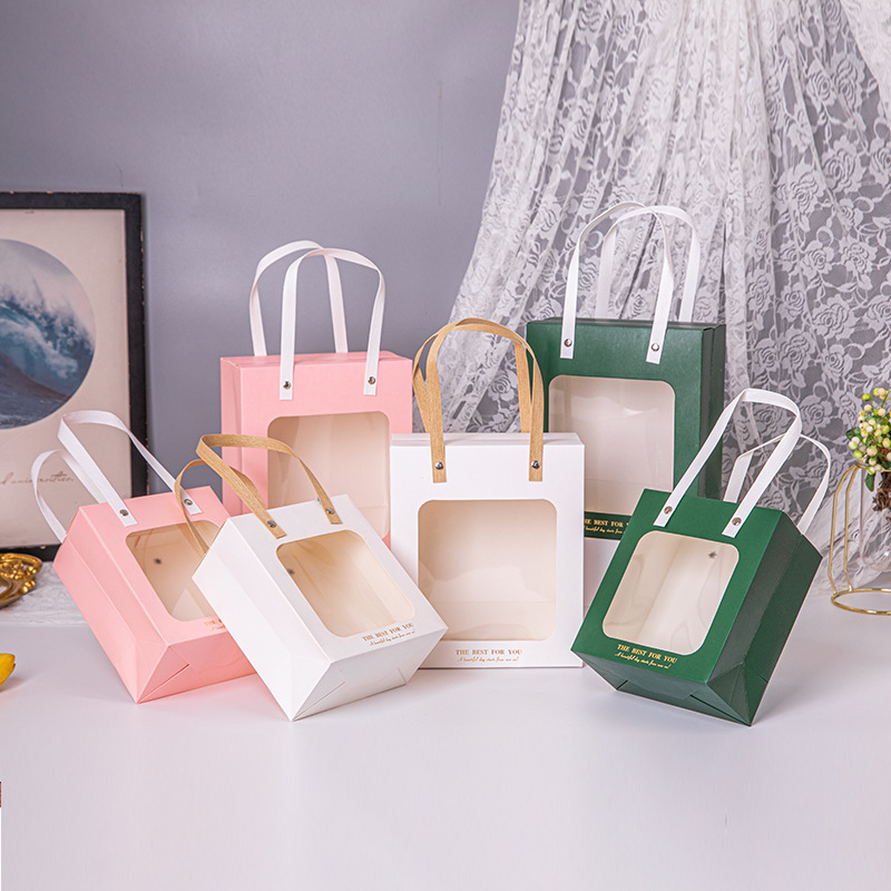 Window Paper Bag Transparent Box Bag Wedding Doorgift Bag Raya Bag ...