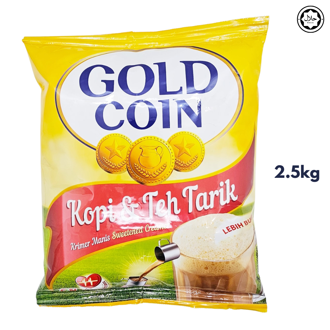 Gold Coin Sweetened Creamer Pouch 2.5KG x 8 Packets (1 Carton) / Susu ...