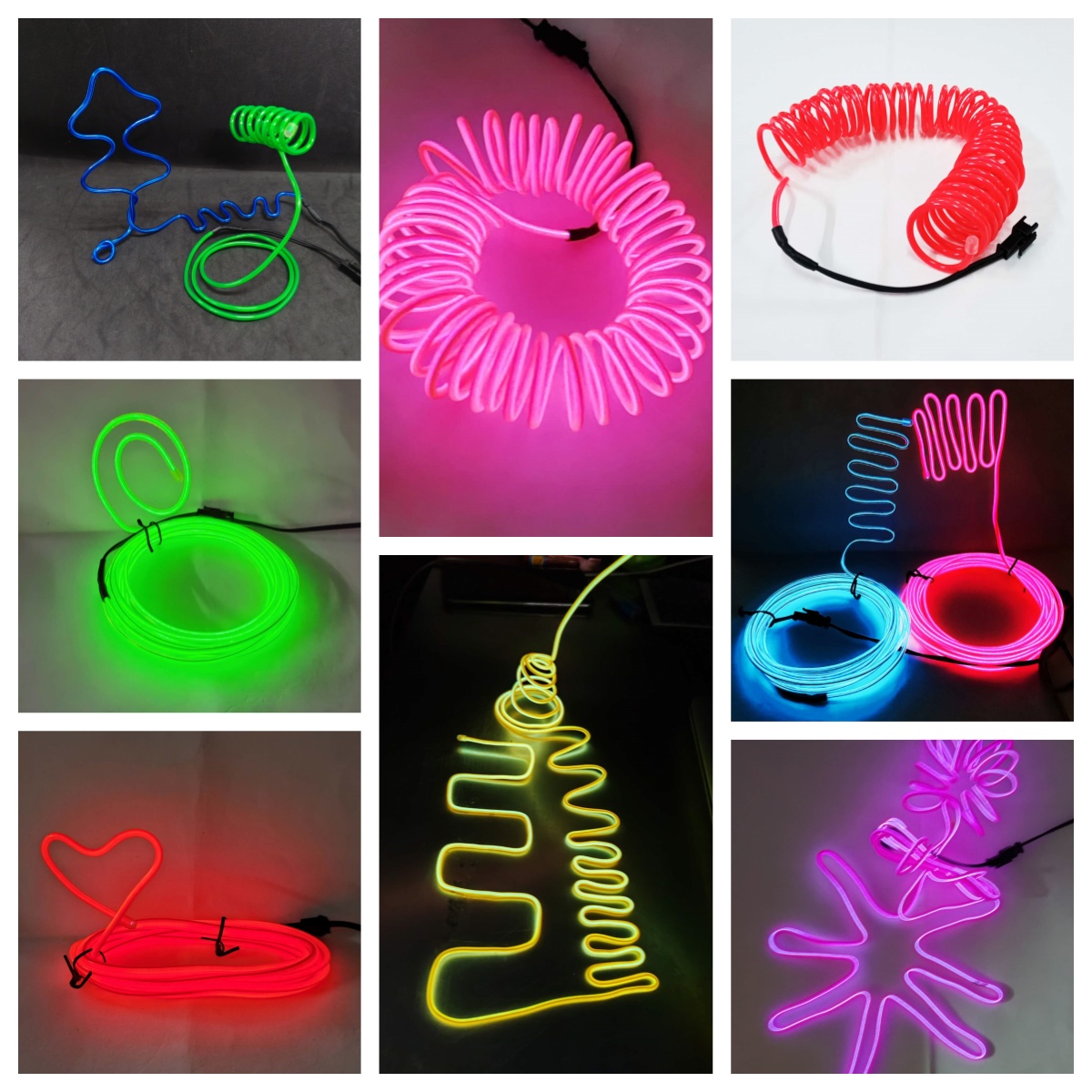 2.8mm Wording Light Strip EL Wire Neon Light With Iron Core Neon Custom ...