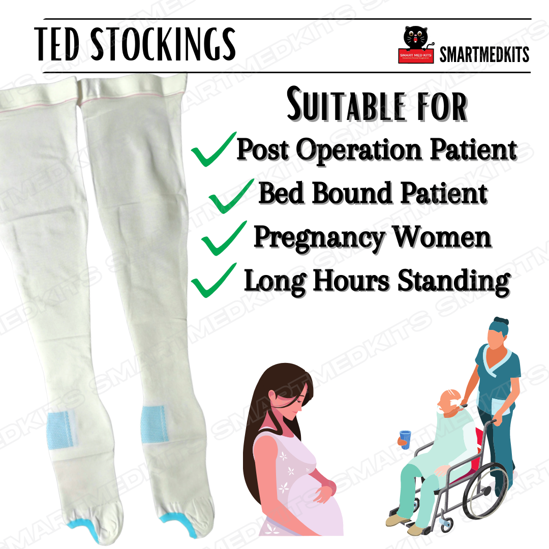 NEW Anti-embolism TED High Thigh Compression Stockings Thrombo-embolus ...