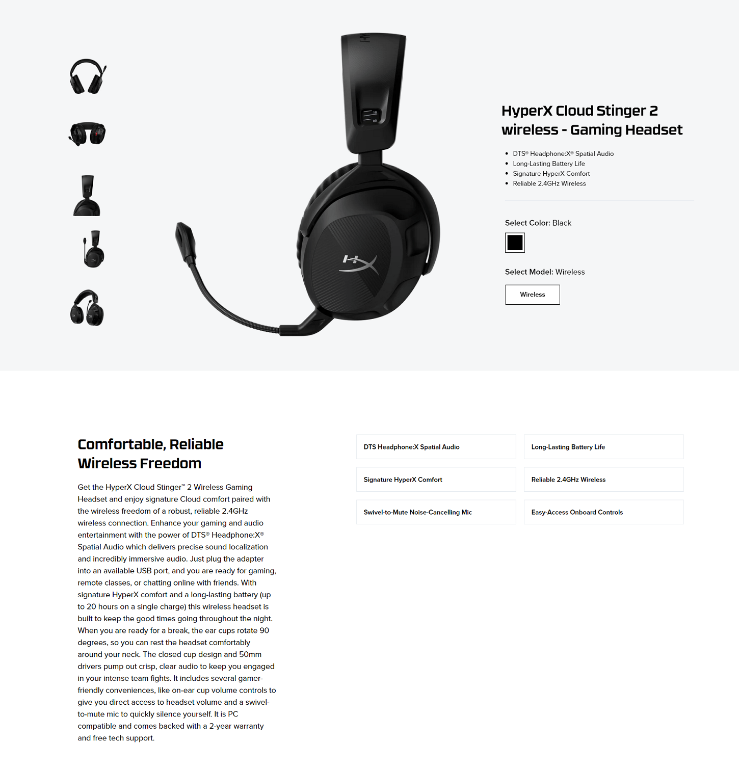 HYPER-X HYPERX CLOUD STINGER / CLOUD STINGER 2 WIRED/WIRELESS COMFORT ...