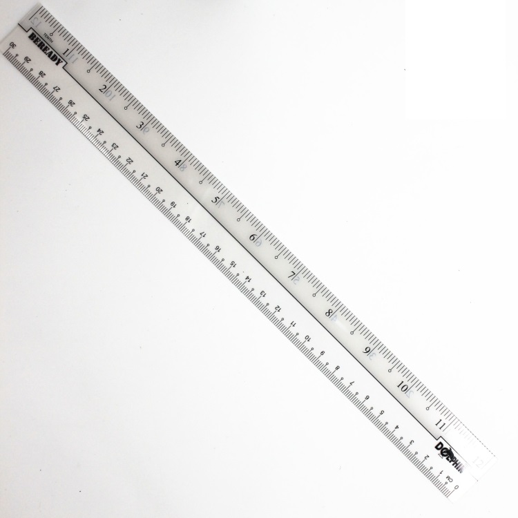 Dolphin Plastic Ruler Transparent DOL-230076 / DOL-230083 | Shopee ...