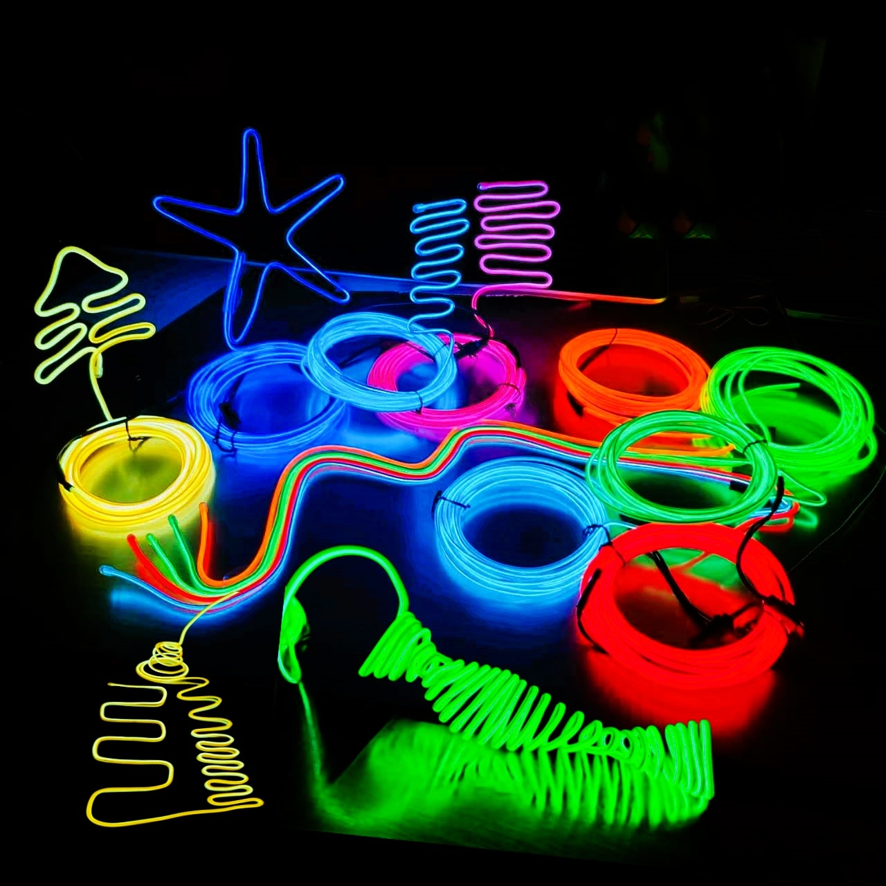 2.8mm Wording Light Strip EL Wire Neon Light With Iron Core Neon Custom ...