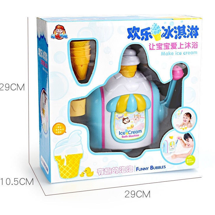 Bathroom Water Playing Toy Bubble Ice Cream Children's Fun Pressing Ice ...