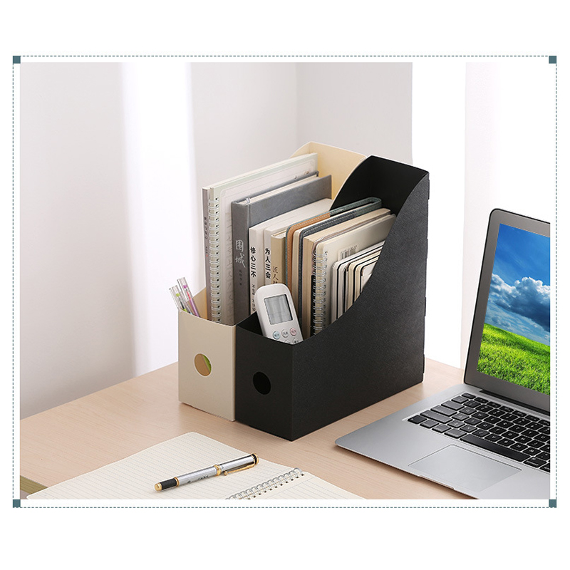 Office Document File Storage Box Folding Desktop Organizer Books File ...