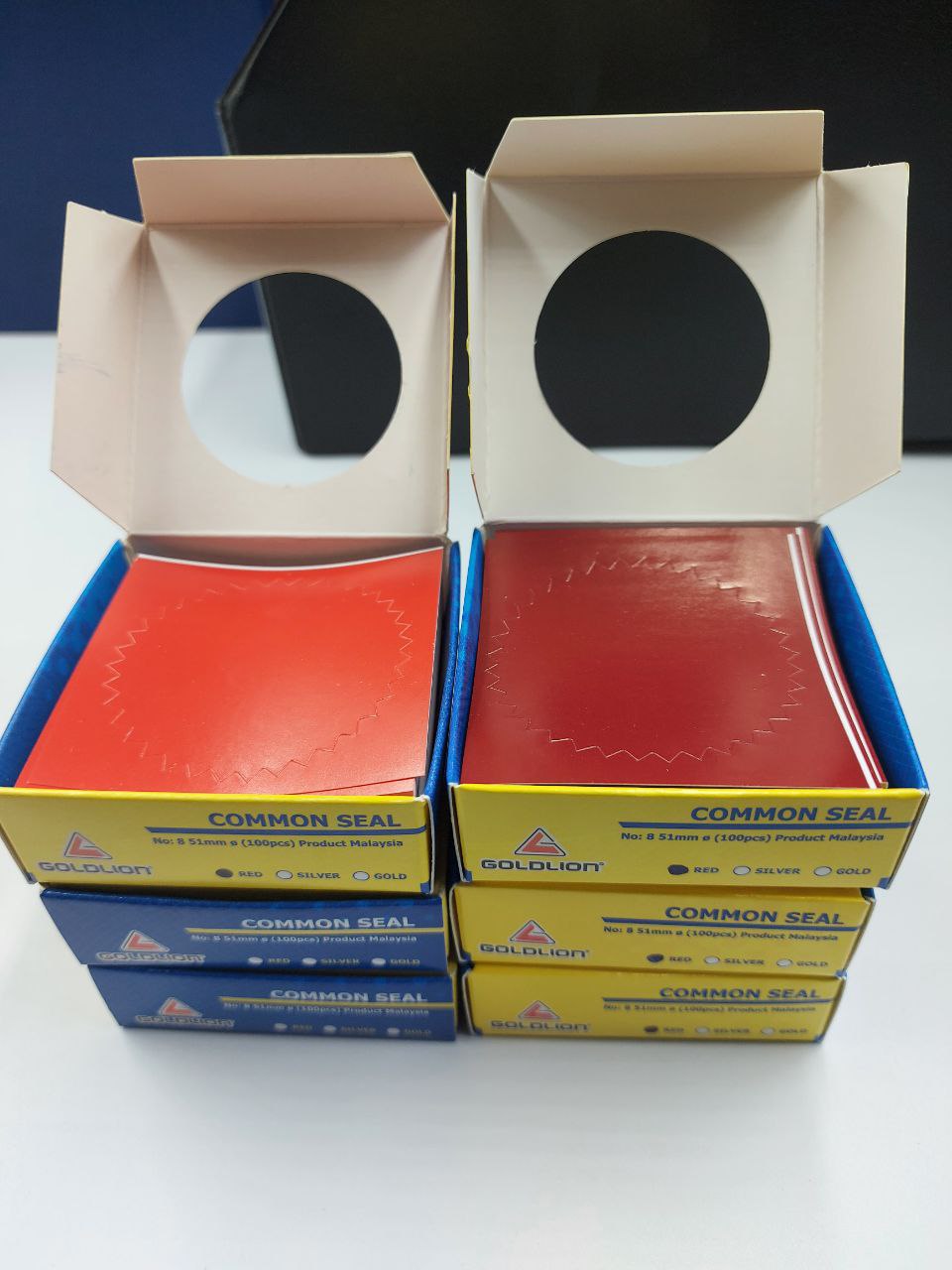 Goldlion COMMON SEAL , Sticker Bintang Sijil , Sticker Merah Sijil 51MM ...
