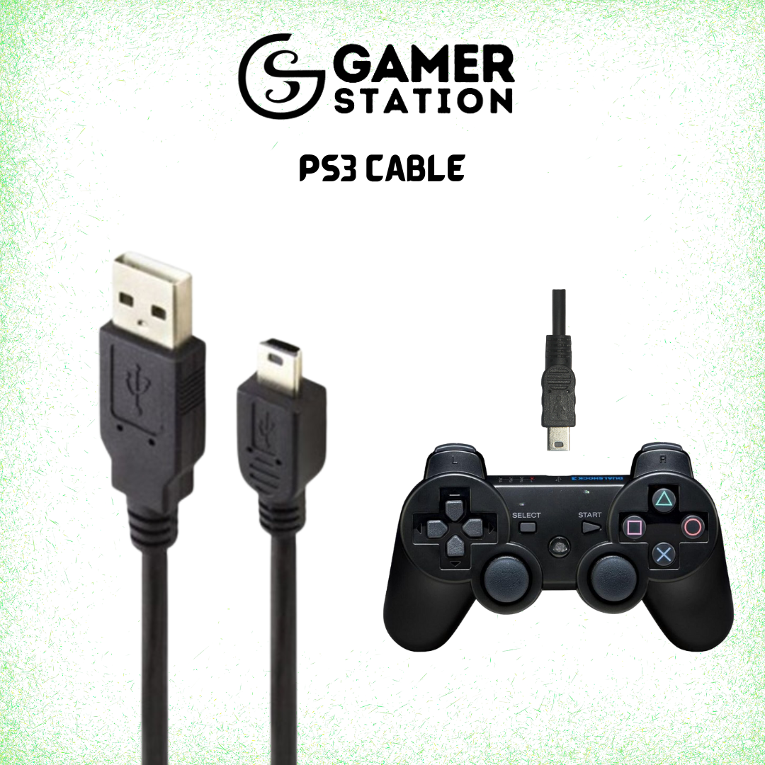 PS3 USB Cable Charger and Pairing for PS3 Controller | High Quality ...