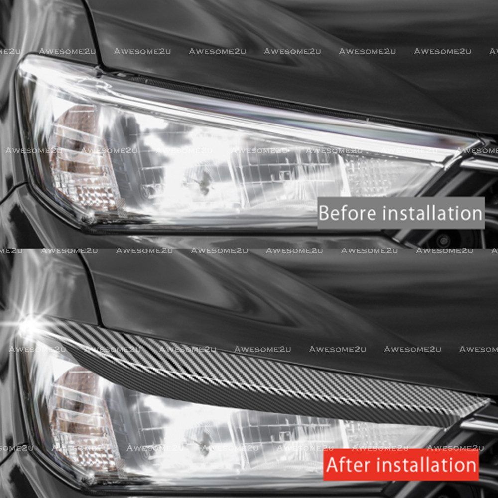 Awesome2u Perodua Bezza FL 2019-2024 Car Head Lamp Eye Lid Cover ...