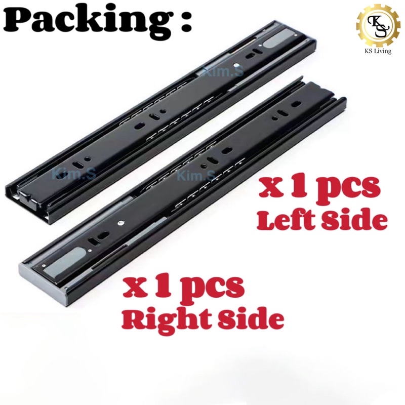 Kim.S [Soft Close] Heavy Duty Full Extension Hydraulic Drawer Slide ...
