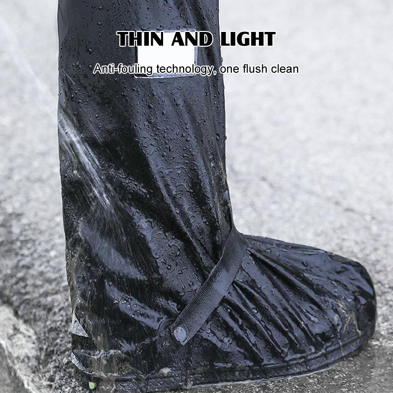 Reusable Rain Boot Anti-slip Waterproof Motorcycle Shoe Covers ...