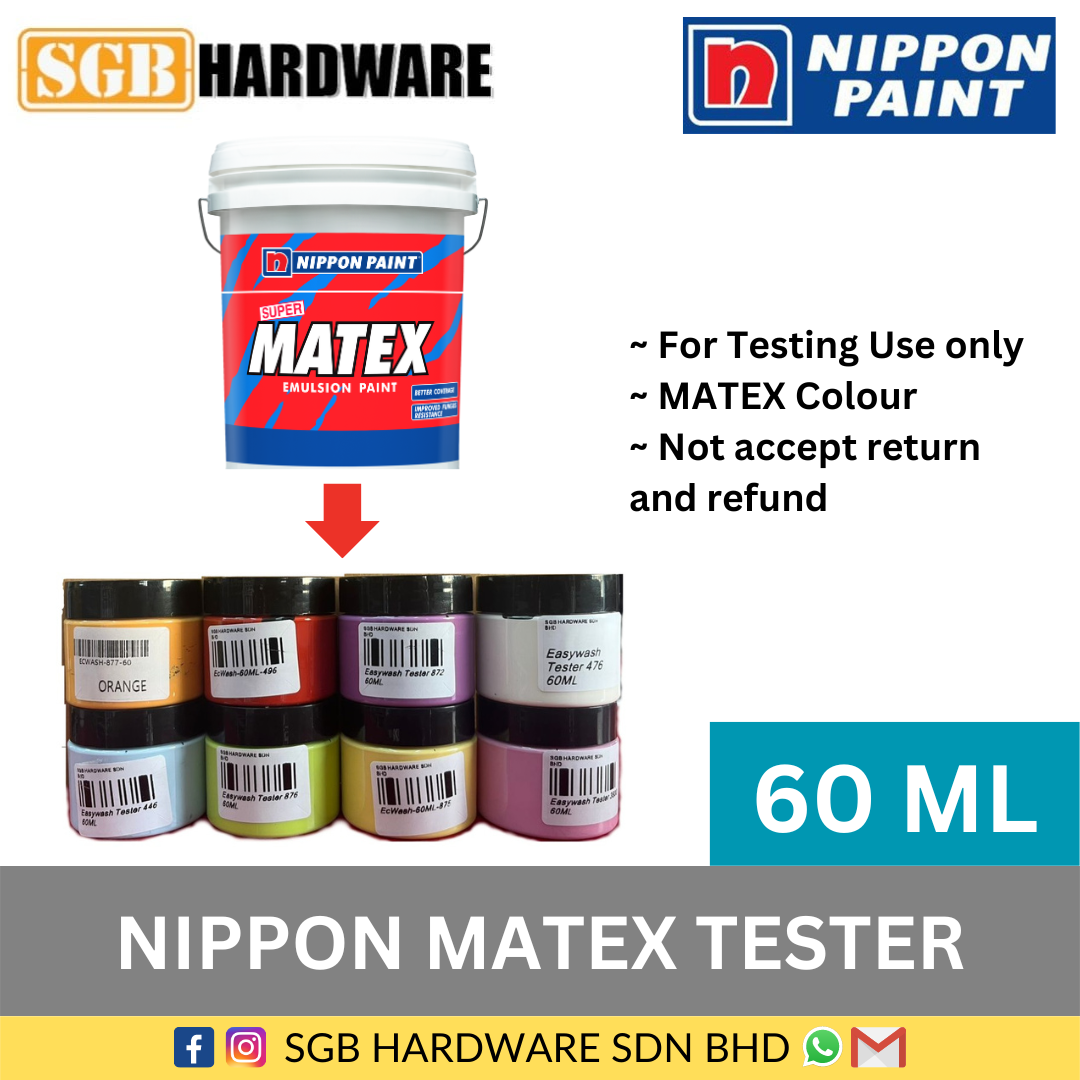 Nippon Paint Matex Tester / Interior & Exterior Wall Paint Tester ...