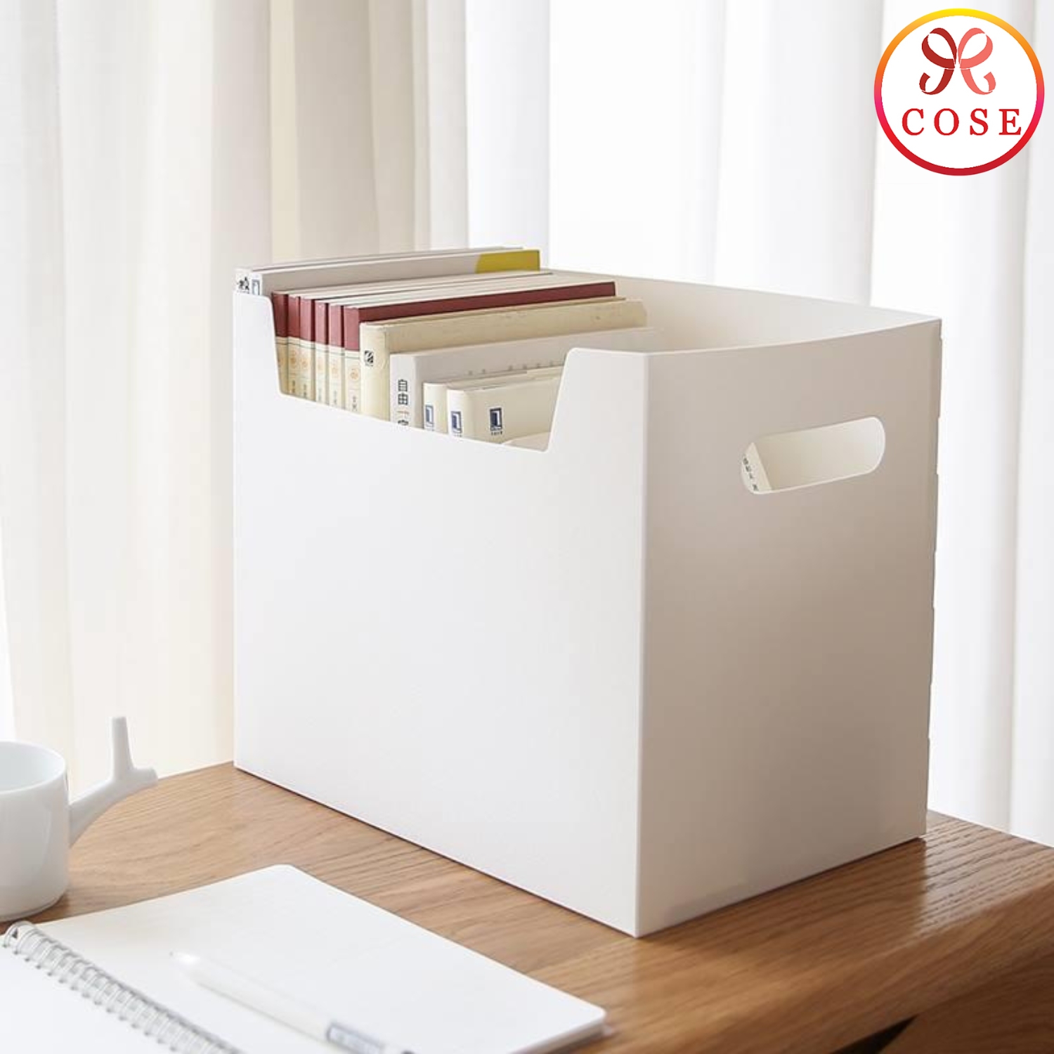 COSE Home Office File Storage Box Books File Box Paper Holders Office ...
