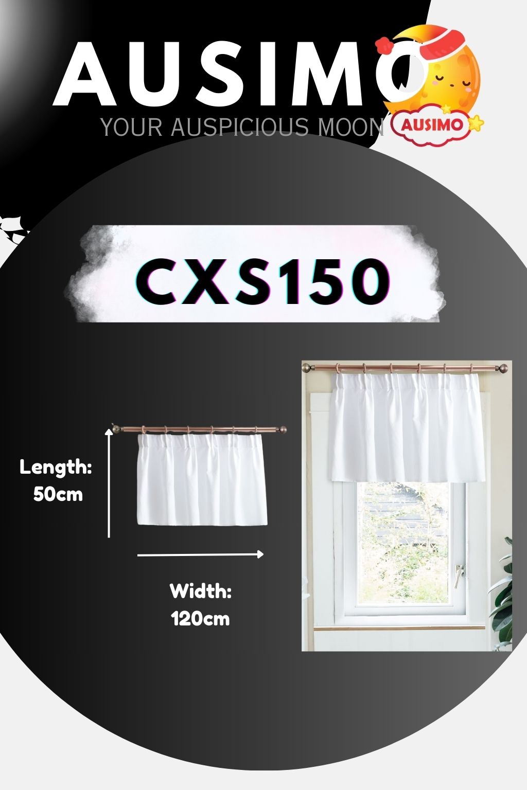 ELEGANT AUSIMO 120X220CM C116-C131 Langsir Semi Blackout Curtains Door ...