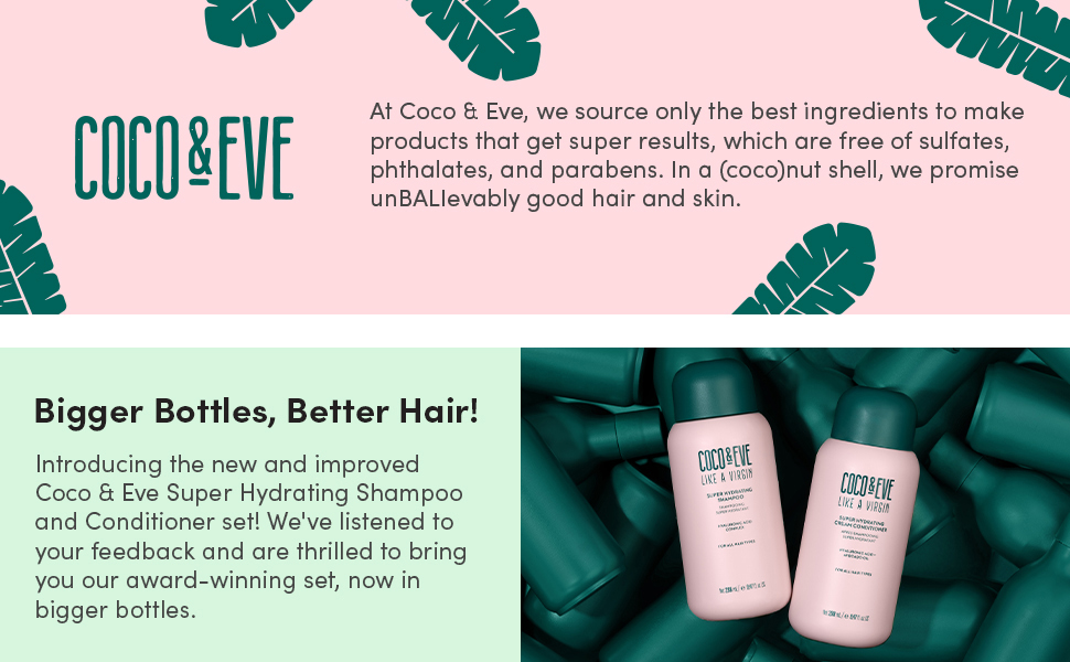 Coco & Eve Like A Virgin Shampoo & Conditioner Besties (Bundle of 2 ...