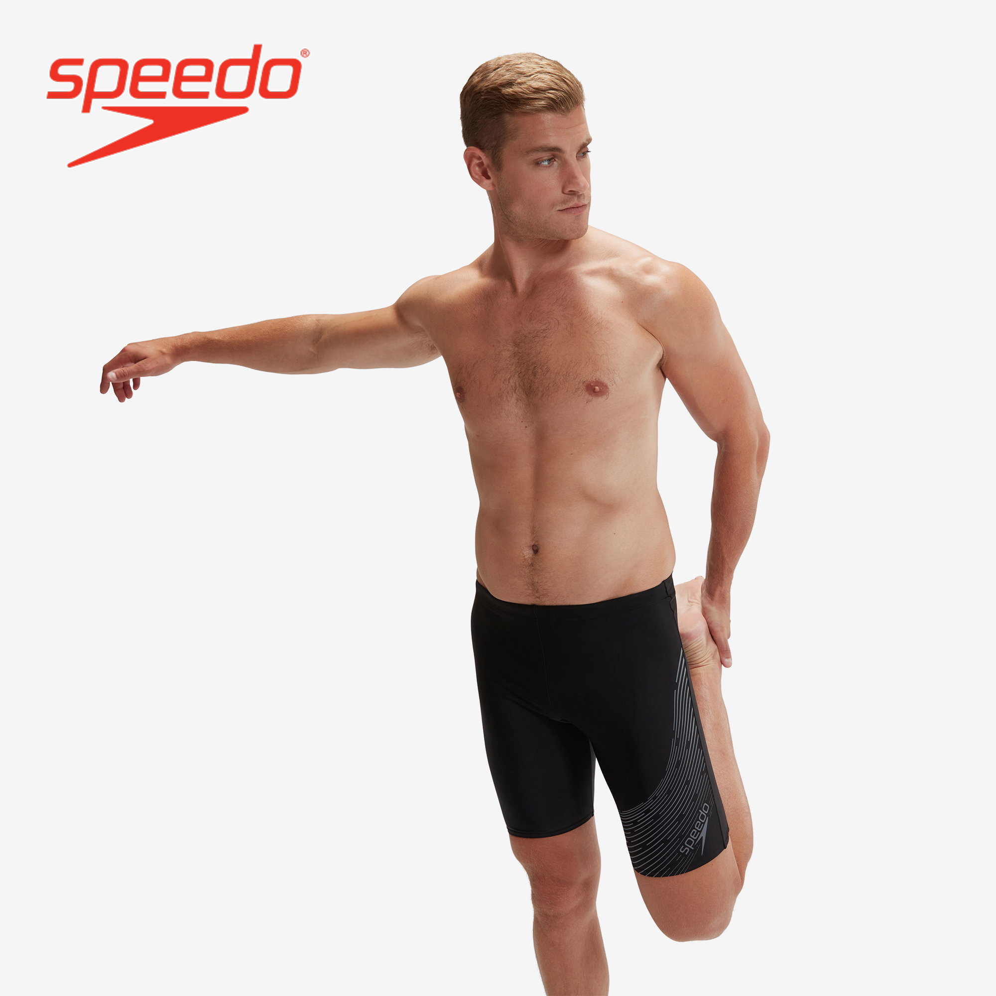 Speedo Men's Swimwear - Mens Medley Logo Jammer - Black - 8-1135516909 ...
