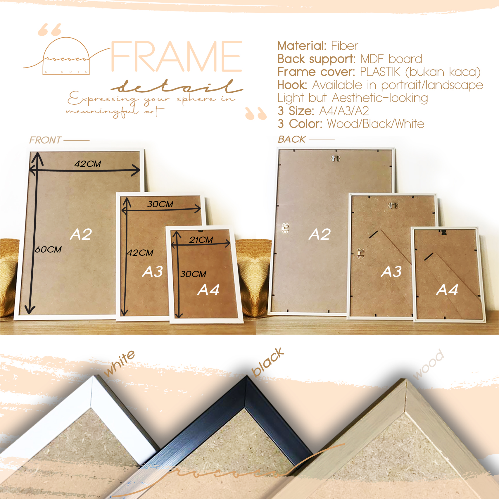 Poster With Frame | Surah Al-Fatihah | Vintage | Minimalist Modern ...