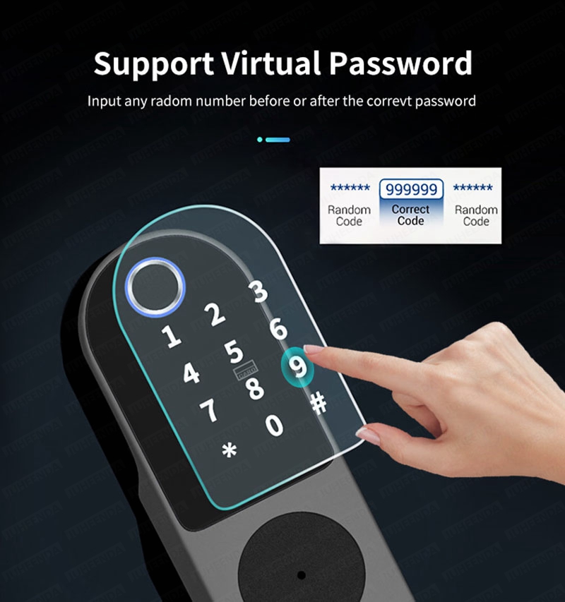 TUYA WiFi Electronic Smart Door Lock Double-Sided Fingerprint Digital ...