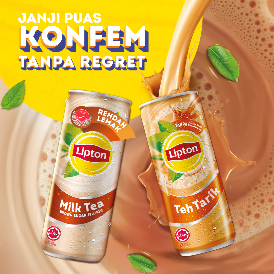 Lipton Milk Tea/Teh Tarik 240ml x 6 cans (M. Cluster) | Shopee Singapore