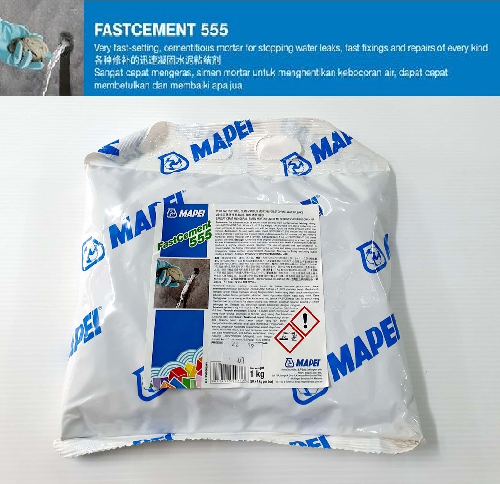SINAR SIMEN WATERPROOFING CEPAT KERING TAMPAL BOCOR / 1KG MAPEI ...