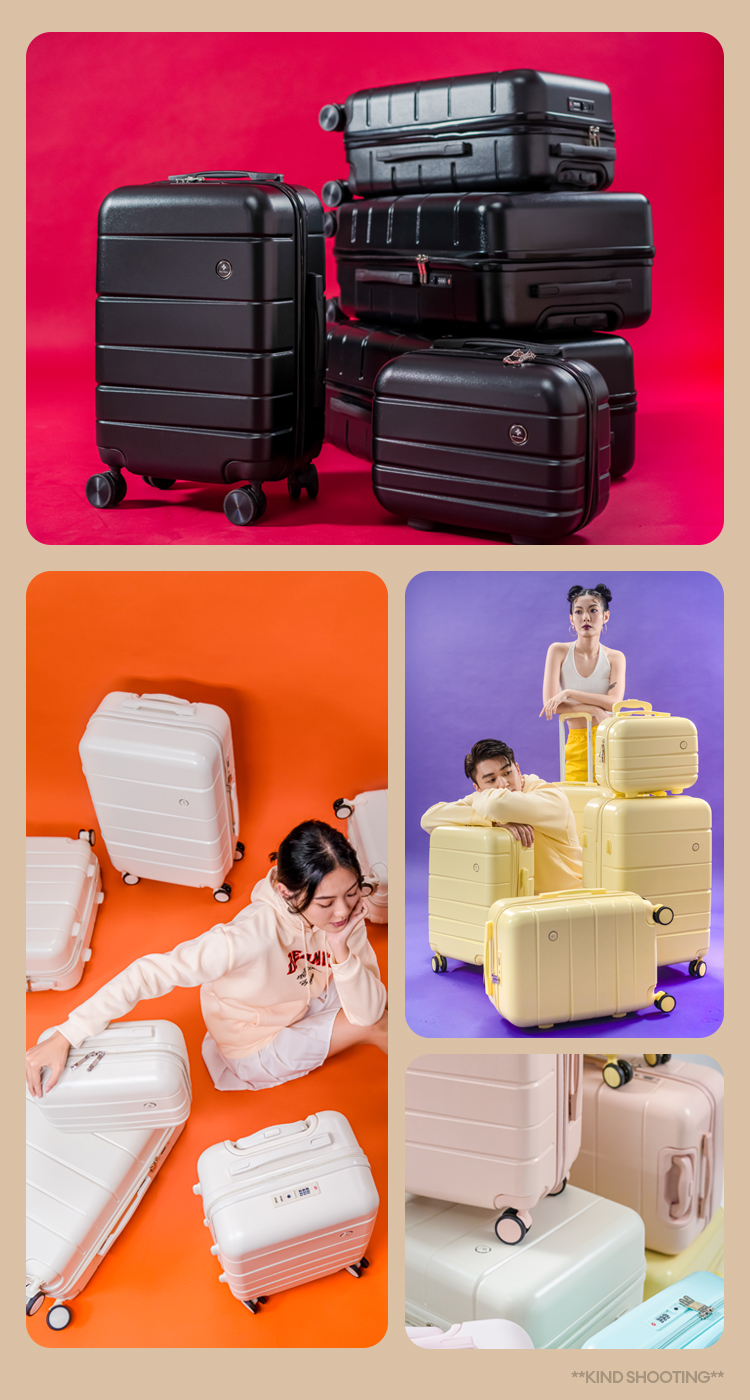Case Valker Anna PC + ABS Hard Case Suitcase Luggage TSA Lock (20") Beg ...