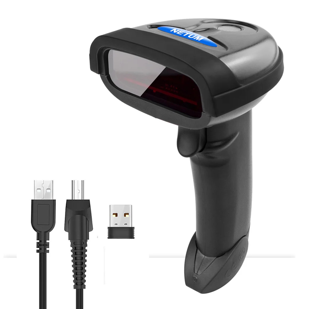 NETUM Barcode Scanner USB Bar Code Scaner Cashier Wired Wireless Scan ...