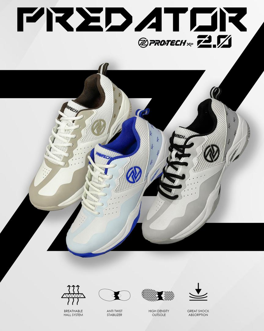 PROTECH Advanced Badminton Court Shoes Predator Series 2.0 | Shopee Singapore