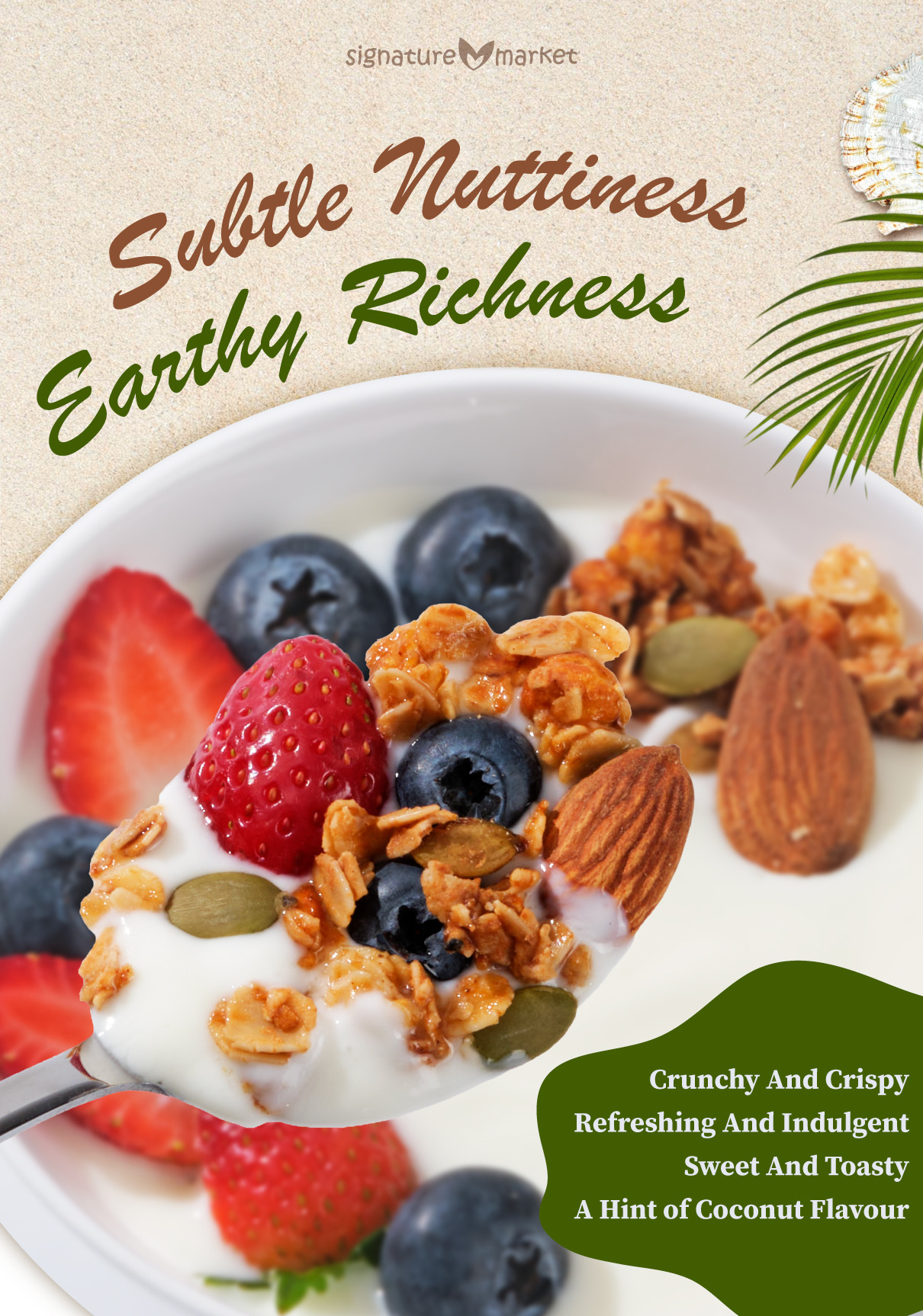 Signature Market Island Breakfast Toasty Granola (250g) | Shopee Singapore