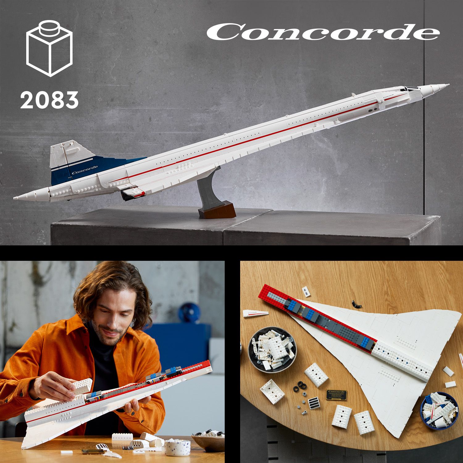 LEGO Icons 10318 Concorde Building Set Toys (2083 Pieces) | Shopee ...