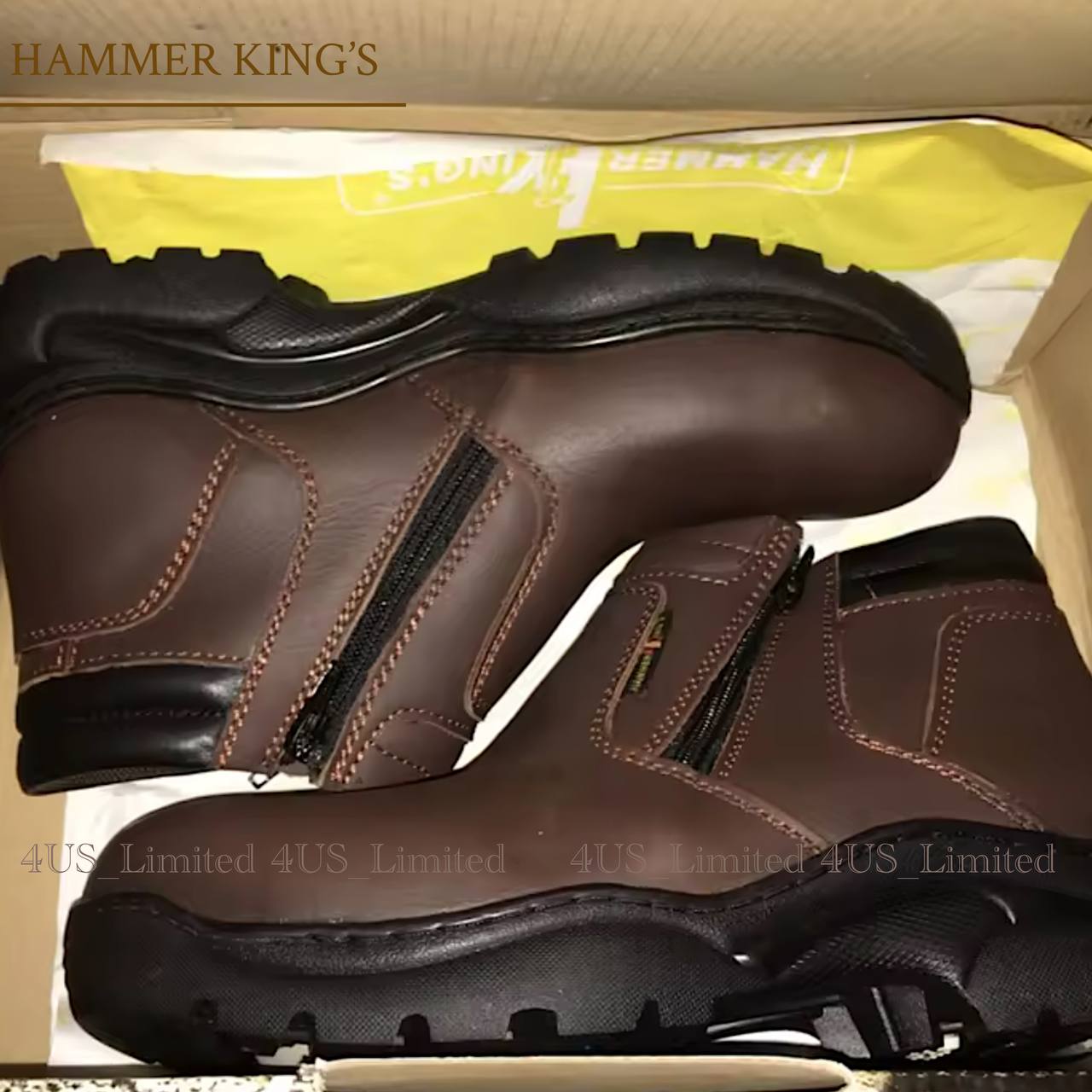 Hammer King Safety Shoes HK 13013 Steel Toe Cap Steel Mid Plate sole ...