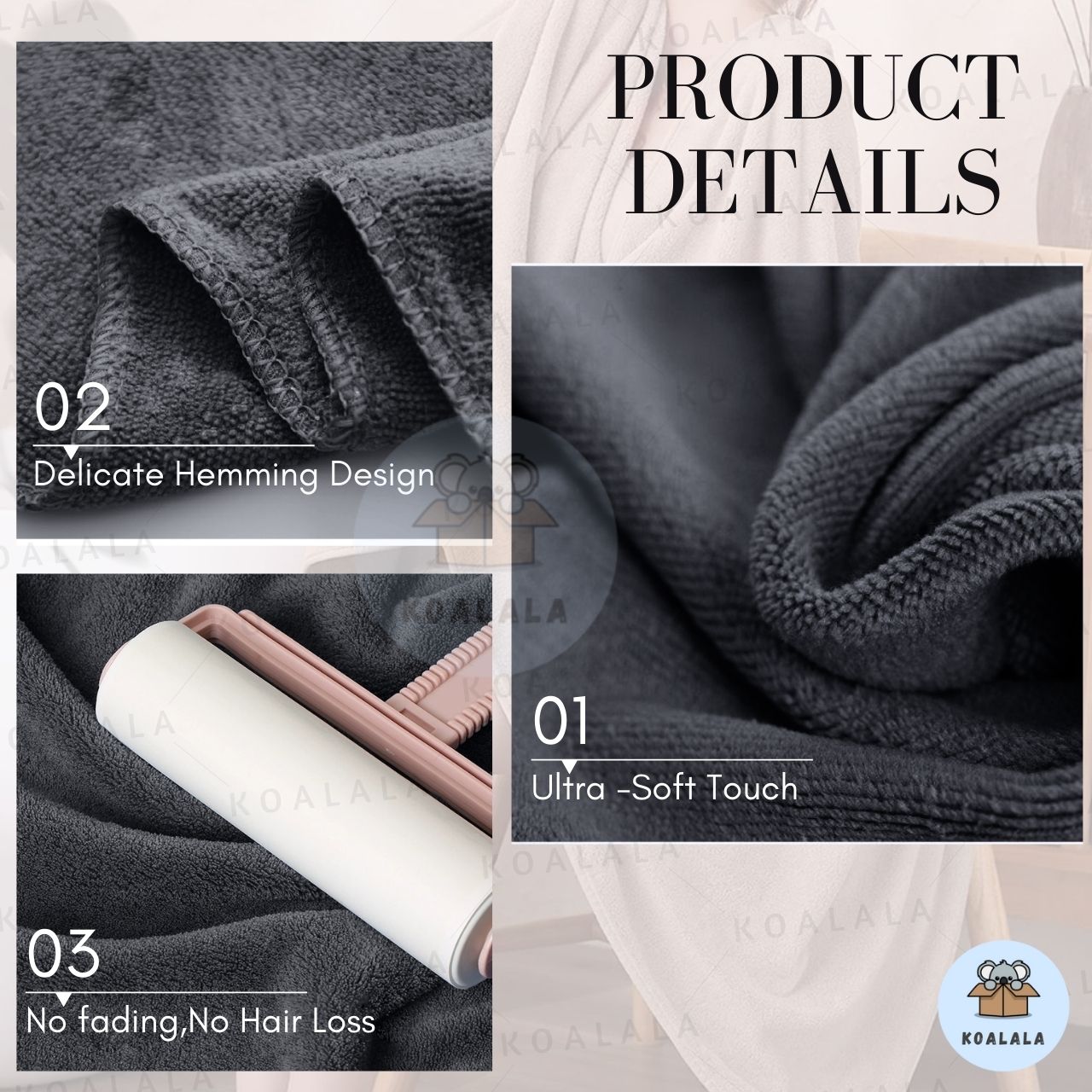 Bath Towel Tuala Mandi Dewasa Serap Air Microfiber Tuala Mandi Baby ...