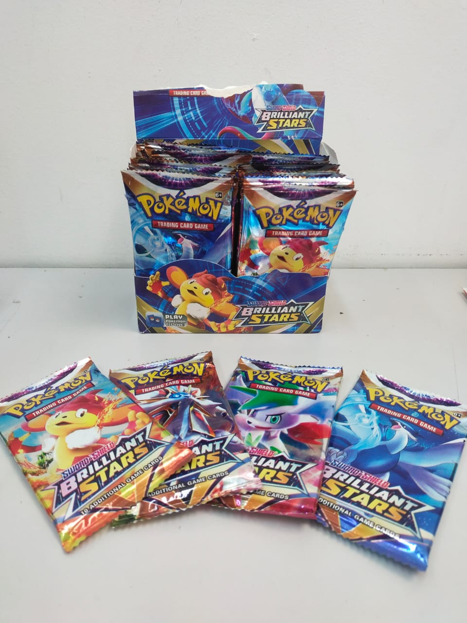 55 pcs Gold Game Cards Family Card Game Collection Pikachu Trainer ...