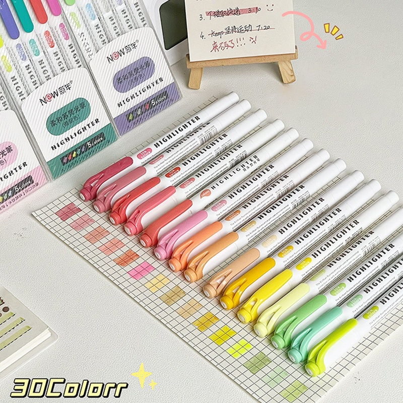 30 Color Creative Double-headed Highlighter Set Student Classroom ...