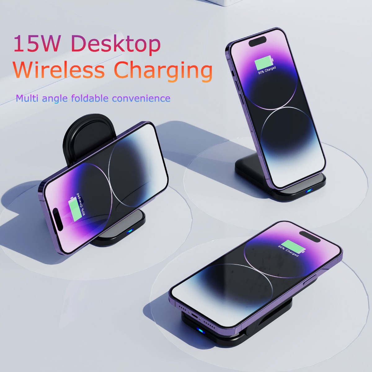 Wireless Qi Charger Dual 2 in 1 Pengecas Telefon Tanpa Wayar Charging ...