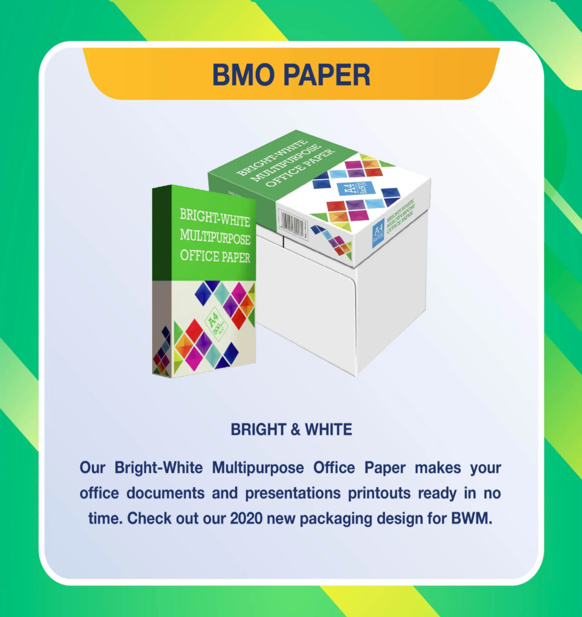 Bright-White A4 Multipurpose Office Paper 70gsm 5000 Sheets (10 Reams ...